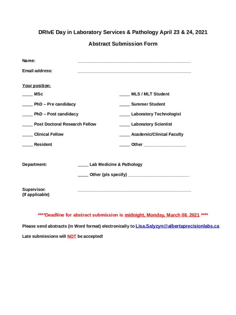 Lab Medicine & Pathology Doc Template | pdfFiller