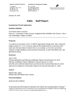 A4(b) Staff Report Doc Template | pdfFiller