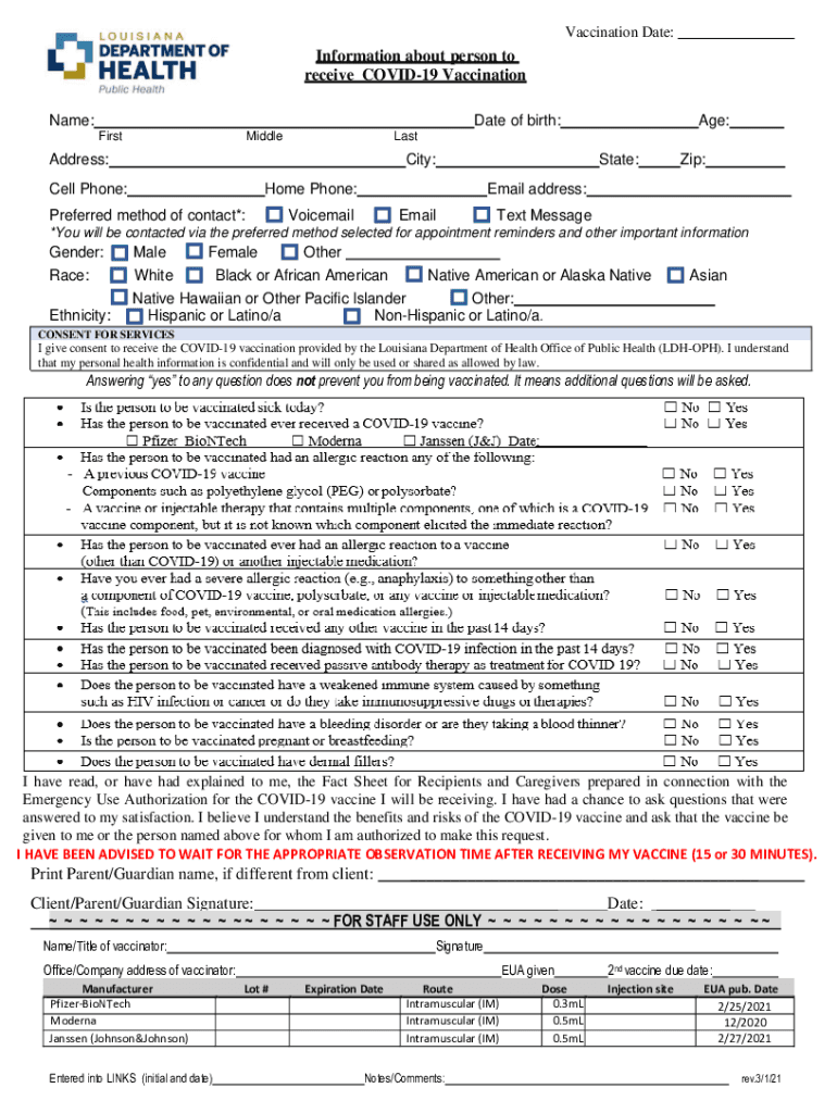 Fillable Online Is the CDC really cold calling about your vaccination ...