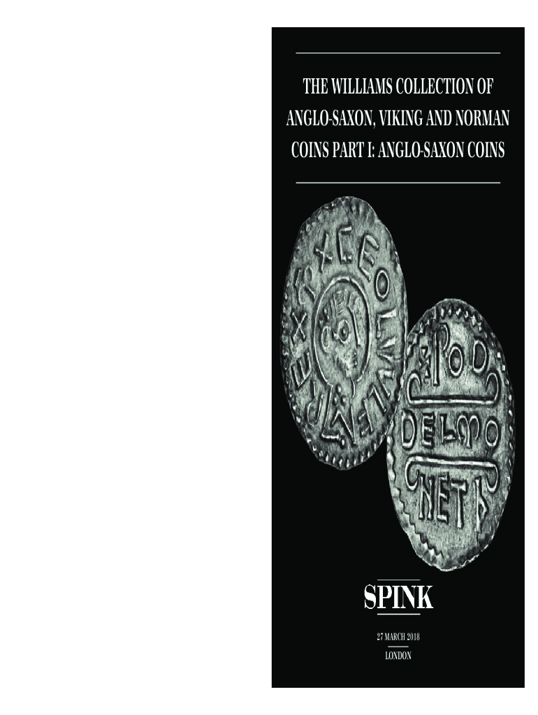 Fillable Online the williams collection of anglo-saxon, viking and ...