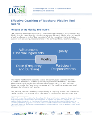 Effective Coaching of Teachers: Fidelity Worksheet and ... Doc Template ...