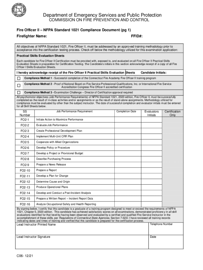Fillable Online Rescue TechnicianConfined Space I/IINFPA Standard ...
