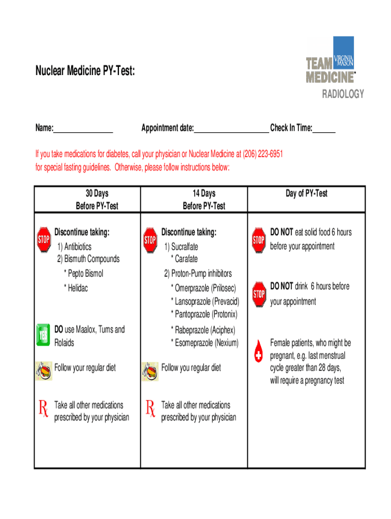 Fillable Online Nuclear medicine - PET-Scan Fax Email Print - pdfFiller