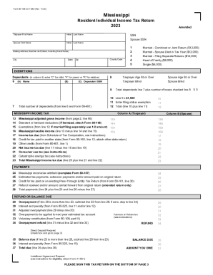 Fillable Online 2023 - Mississippi Department of Revenue -MS.GOV Fax Email Print - pdfFiller