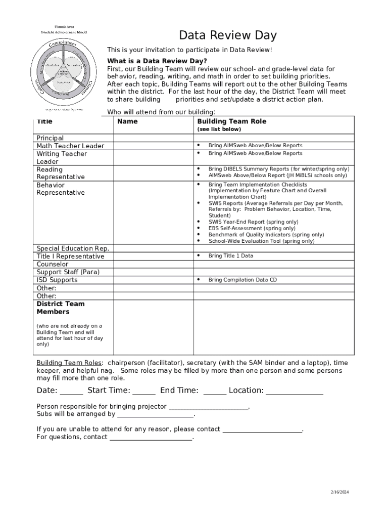 Student Achievement Model Doc Template | pdfFiller