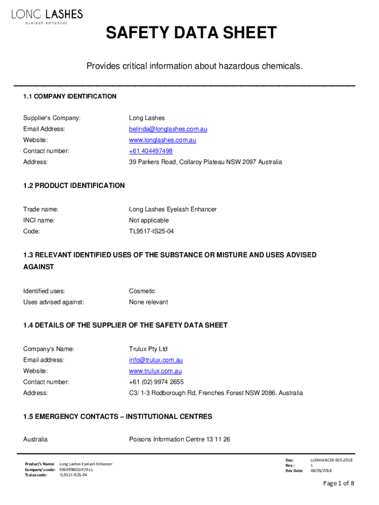 Fillable Online MSDS Material Safety Data Sheets Fax Email Print ...