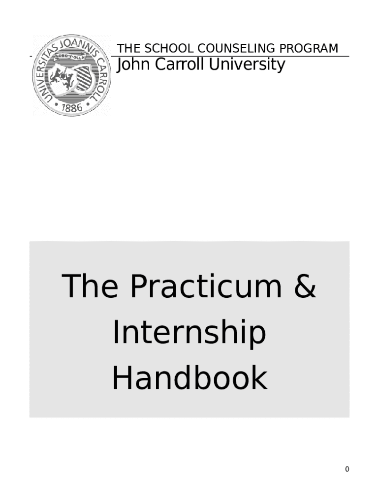 Department of Counseling Practicum and Internship Doc Template | pdfFiller