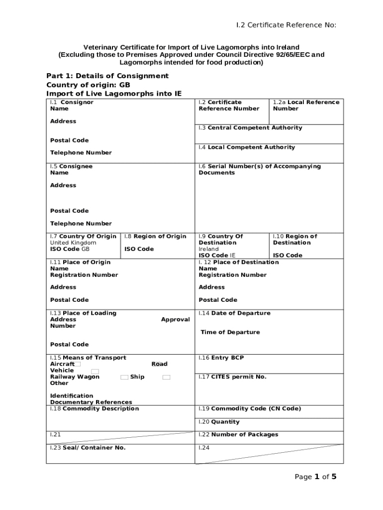 The Animals and Animal Products (Import and Export) ... Doc Template ...