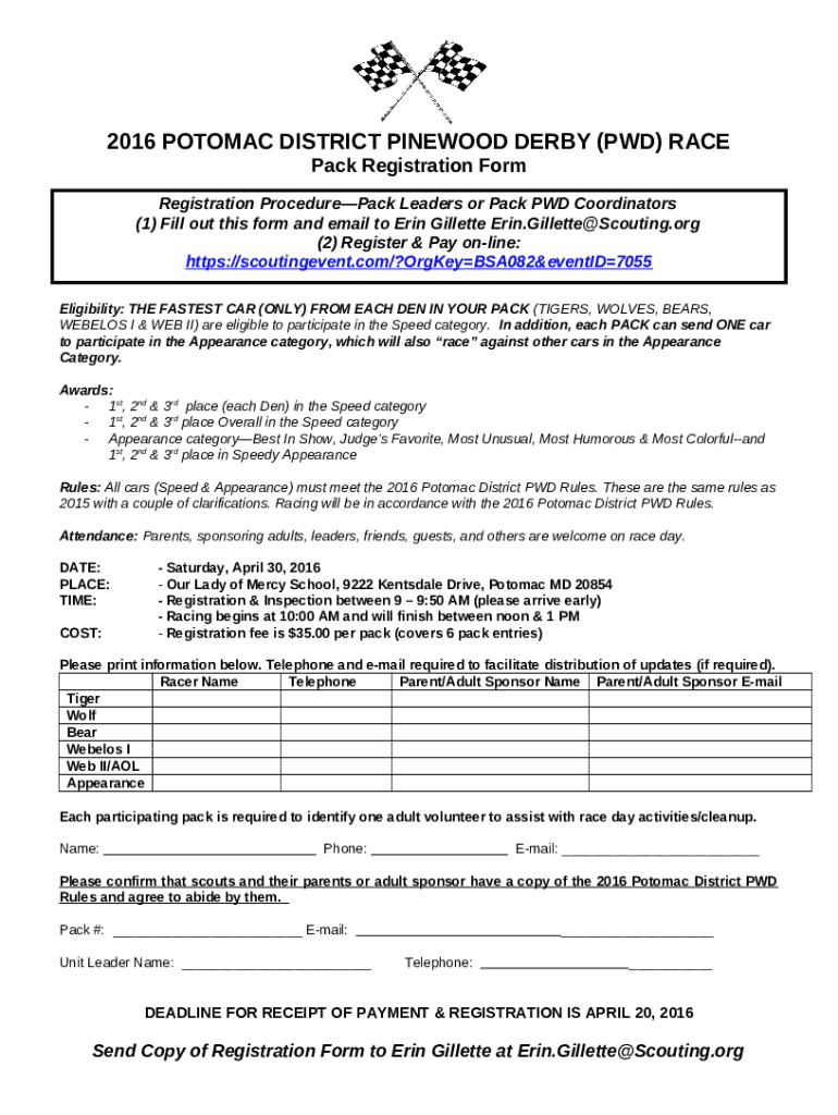 Registration Procedure-Pack Leaders or Pack PWD Coordinators Doc ...