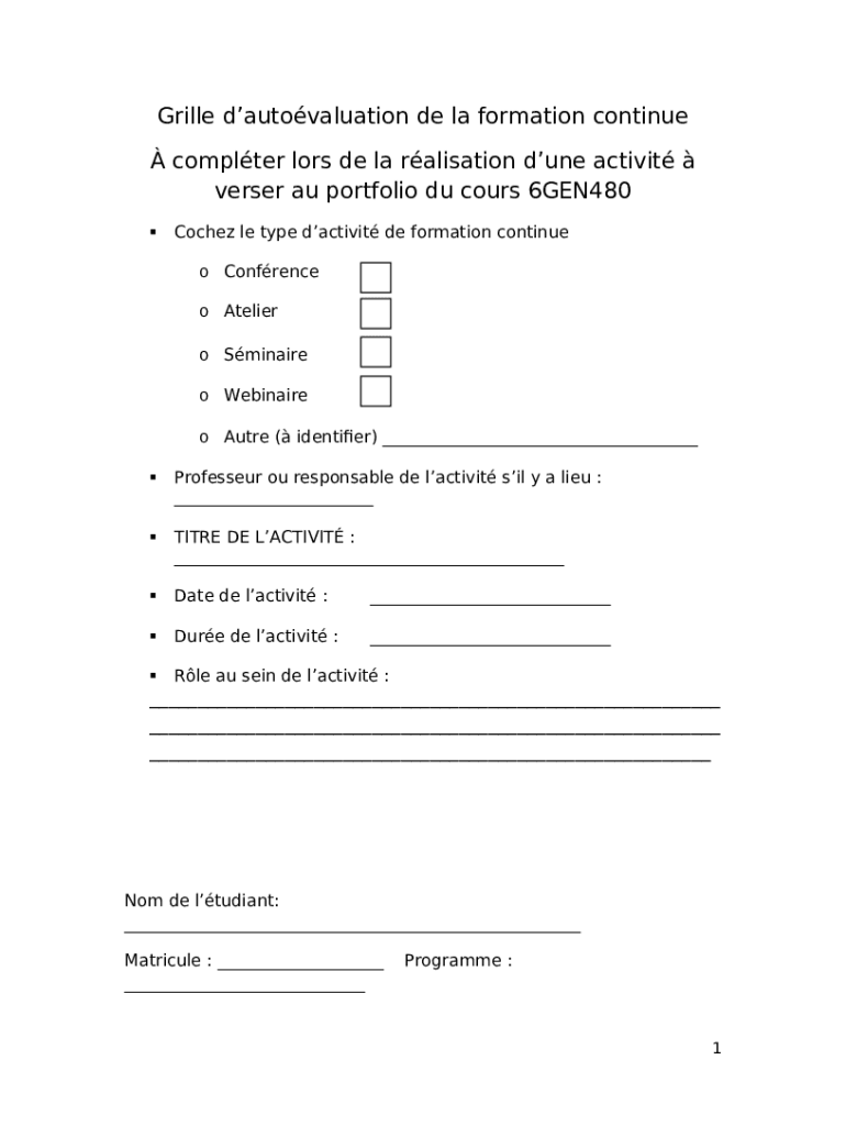 Dossier professionnel - Chicoutimi - Programmes - UQAC Doc Template | pdfFiller