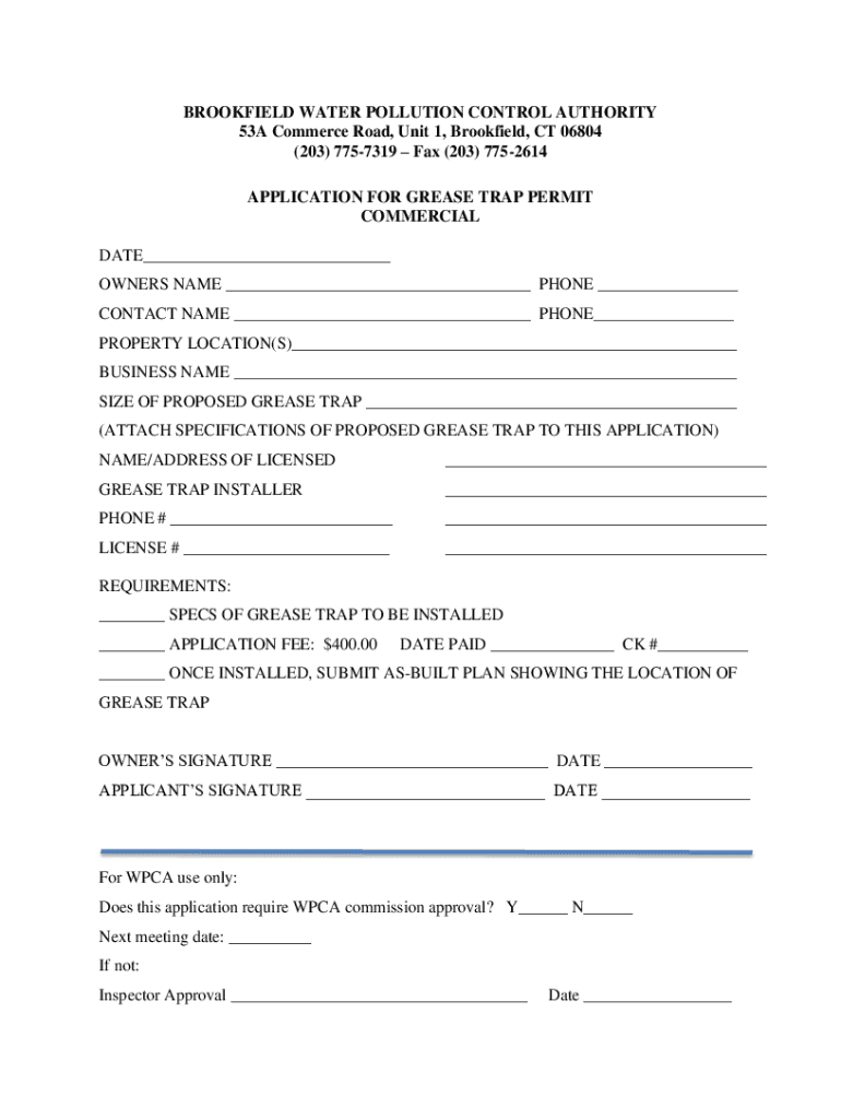 Fillable Online Fats Oils and Grease FOG Model Program Fax Email Print ...