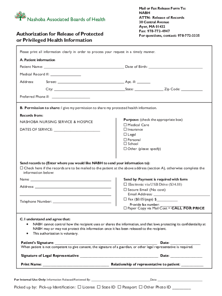 Fillable Online NNS&H Medical Records Release Form Fax Email Print ...
