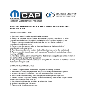 Fillable Online MCAP Sponsoring Dealership Form Fax Email Print - pdfFiller