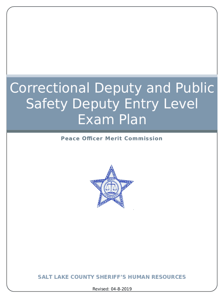 Correctional Deputy and Public Safety Deputy Entry Level ... Doc ...