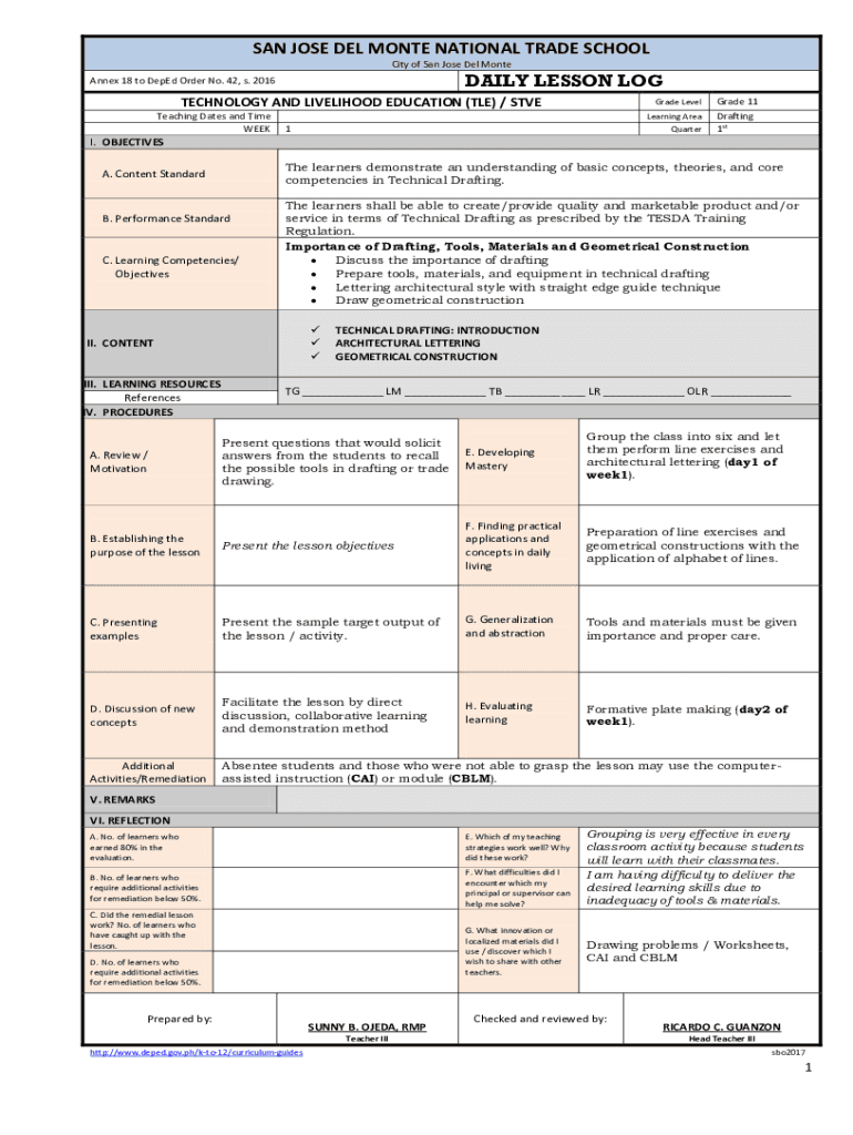 Fillable Online Department of Education - deped csjdm - Weebly Fax ...
