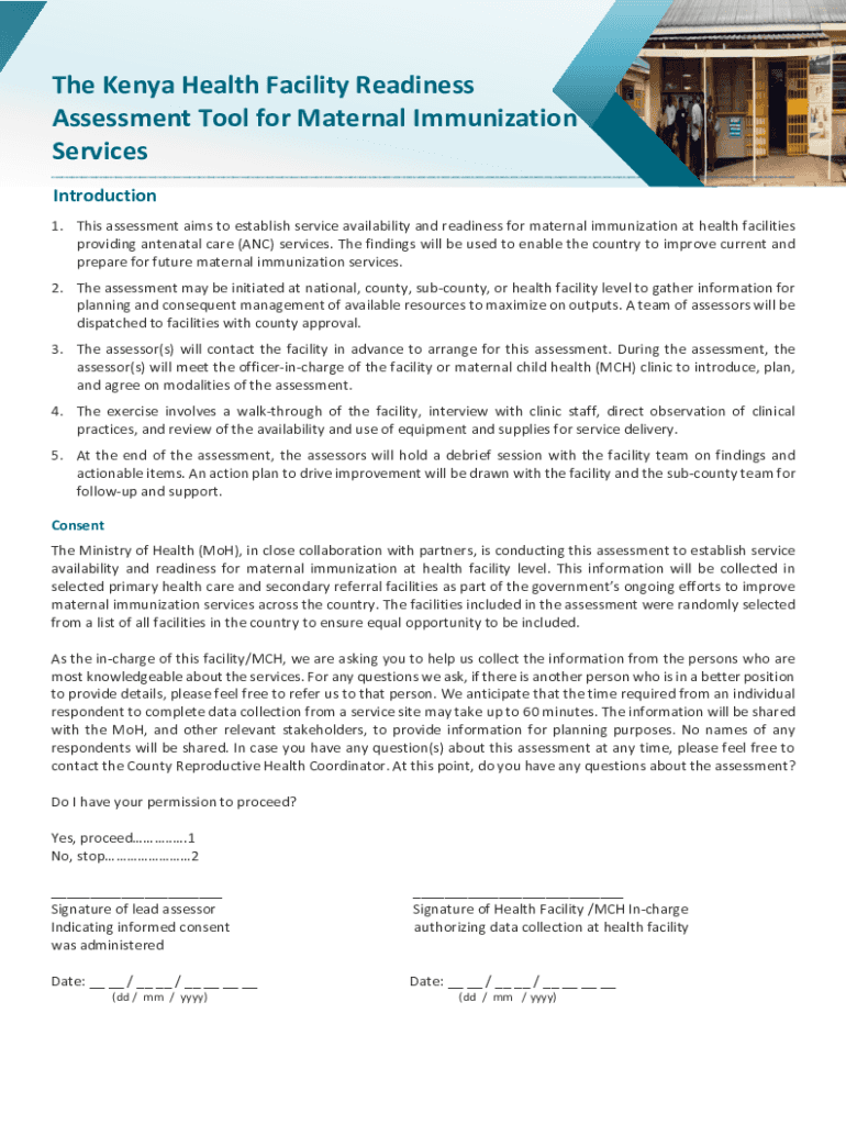 Fillable Online (PDF) Service Availability and Readiness Assessment of ...