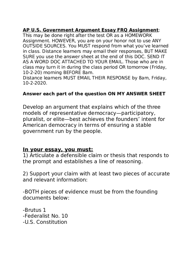 AP United States Government and Politics - AP Central - central ...