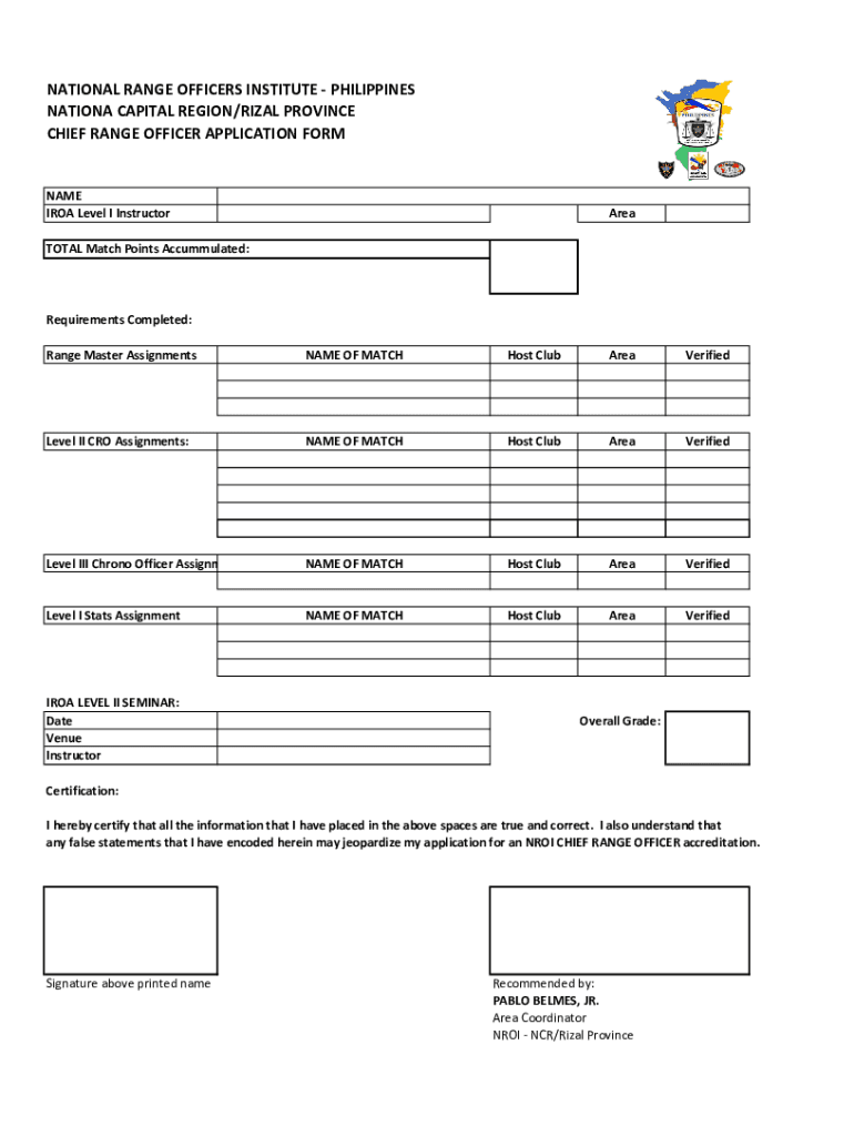 Fillable Online CRO Application Form.xlsx Fax Email Print - pdfFiller
