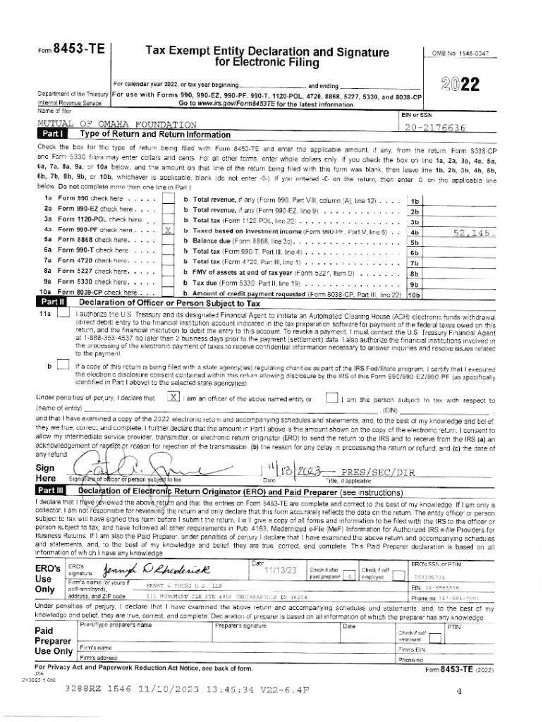 Fillable Online CT-8453, Income Tax Declaration for Electronic Filing ...