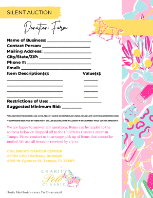 Fillable Online Donation Request Print and Drop Fax Email Print - pdfFiller