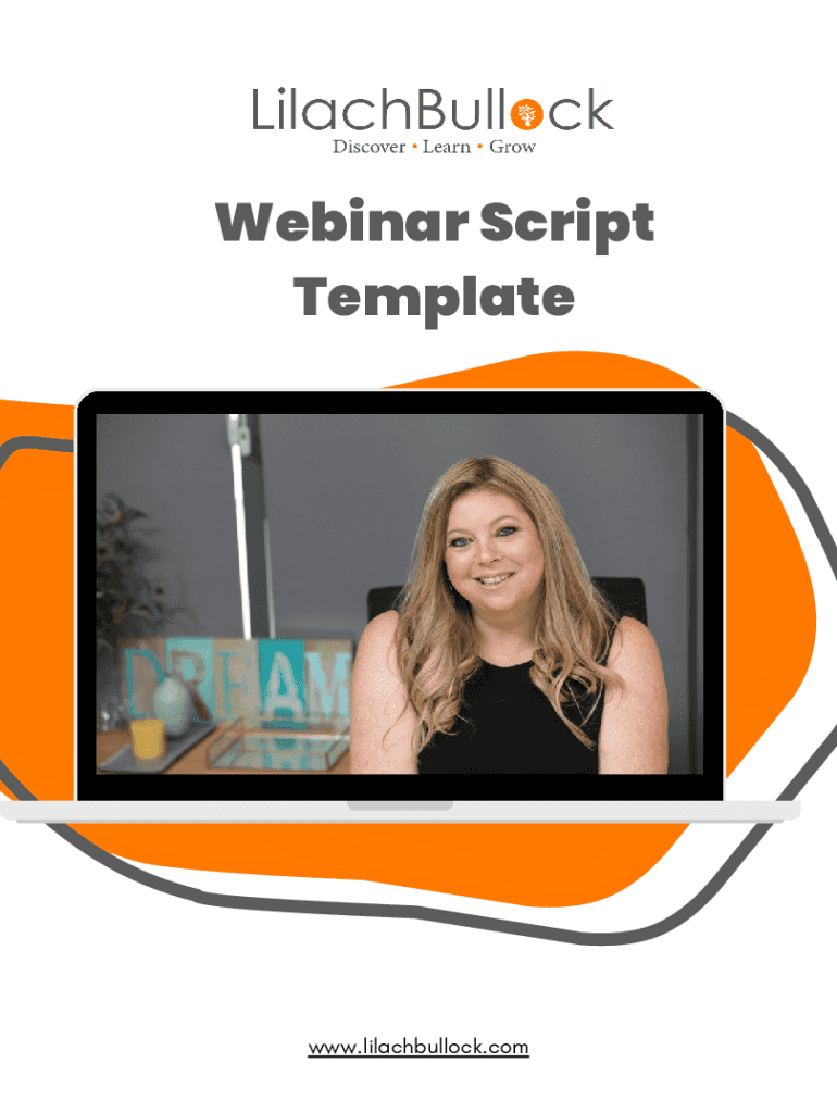 Fillable Online How to Write a Perfect Webinar Script with Free ...