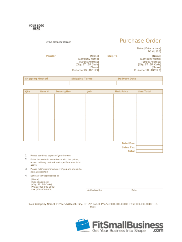 Purchase Order Sheet.docx - Company Name INVOICE ... Doc Template ...