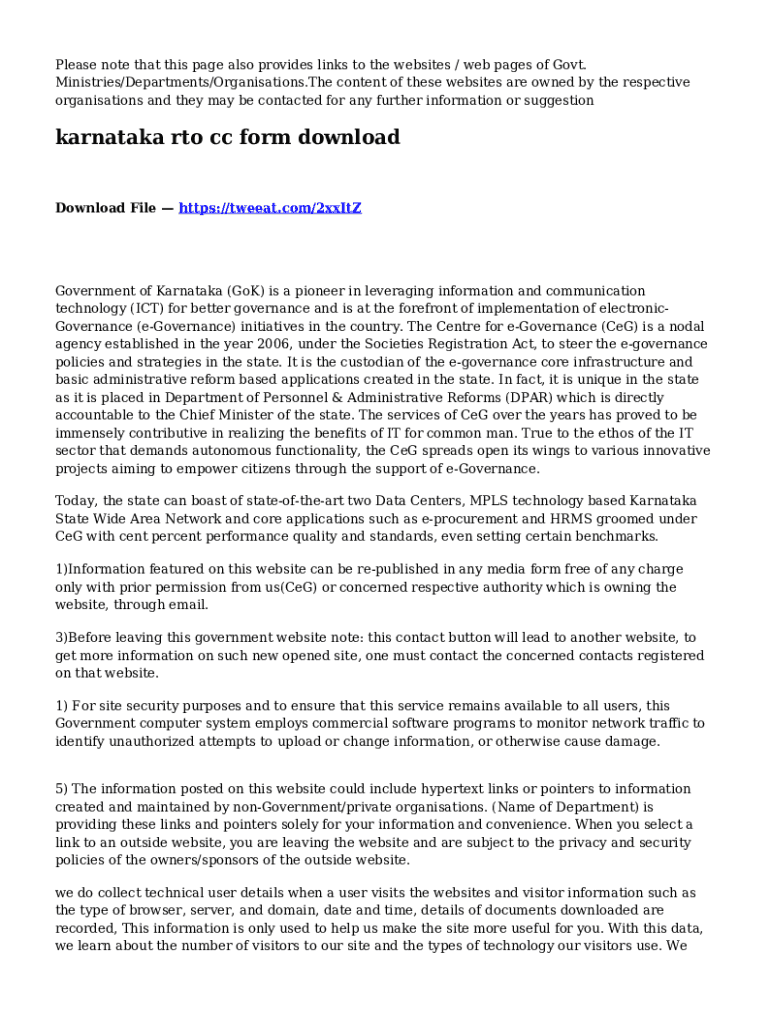 Cc Form Rto - Fill Online, Printable, Fillable, Blank | pdfFiller