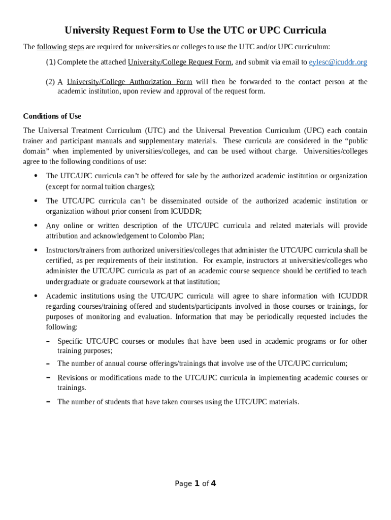 UTC Study Abroad Program Course Pre-Approval Doc Template | pdfFiller