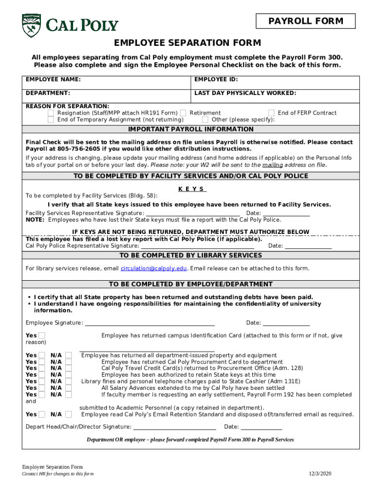 CALIFORNIA POLYTECHNIC STATE UNIVERSITY ... - afd calpoly Doc Template | pdfFiller