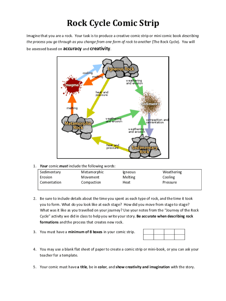 Fillable Online A little push to get started please. ROCK CYCLE COMIC ...