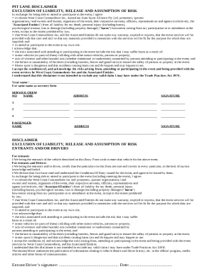 pit-disclaimer- Doc Template | pdfFiller