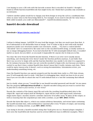 Fillable Online Base 64 Encoded QRGen QR code can't be decoded Fax ...