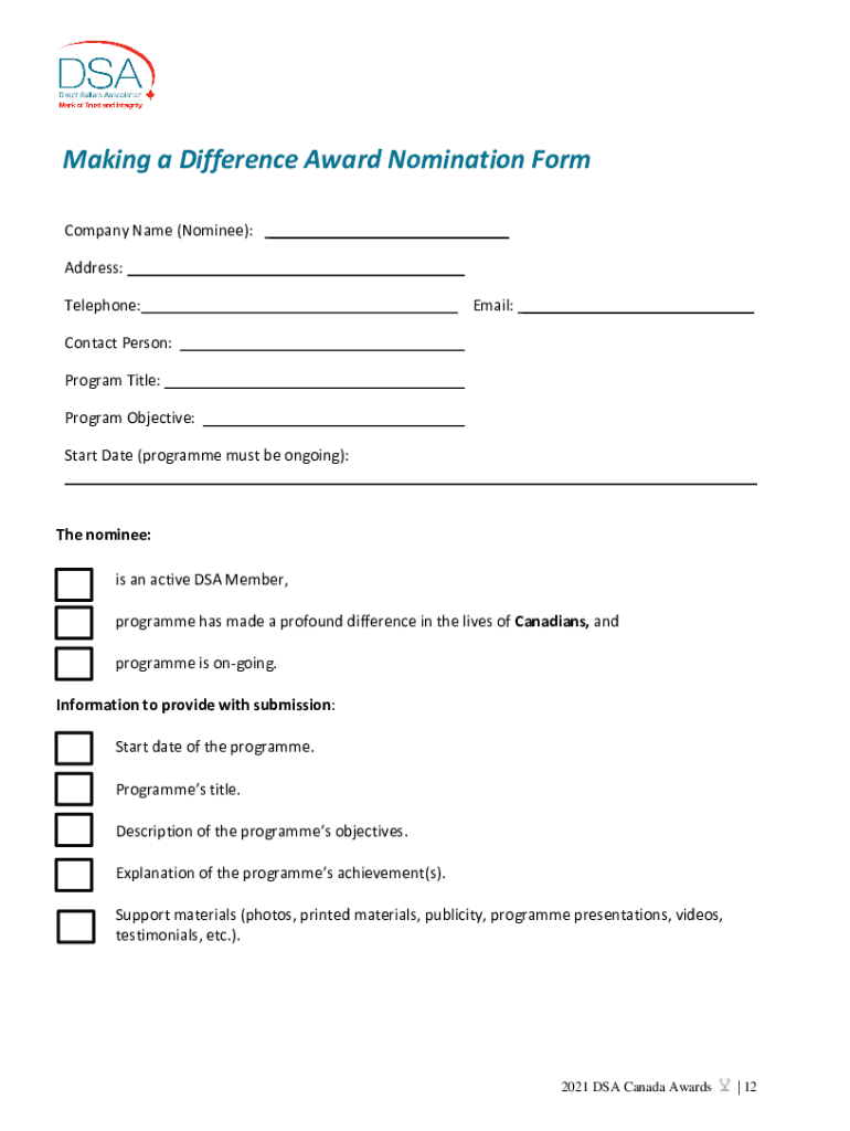 Fillable Online Nominations Are Now Open for the 16th Annual Top 25 ...