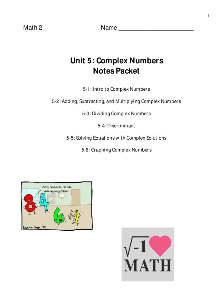 Fillable Online Adding/Subtracting/Multiply/Divide Complex Numbers ...