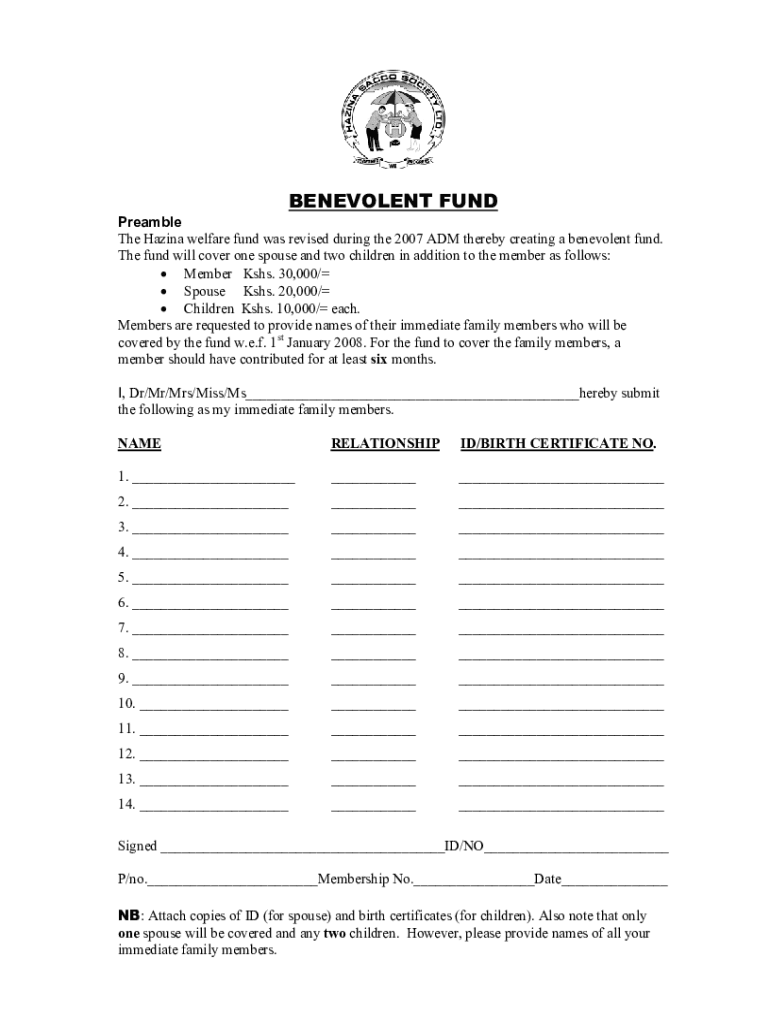 Hazina Loan Form - Fill Online, Printable, Fillable, Blank | pdfFiller