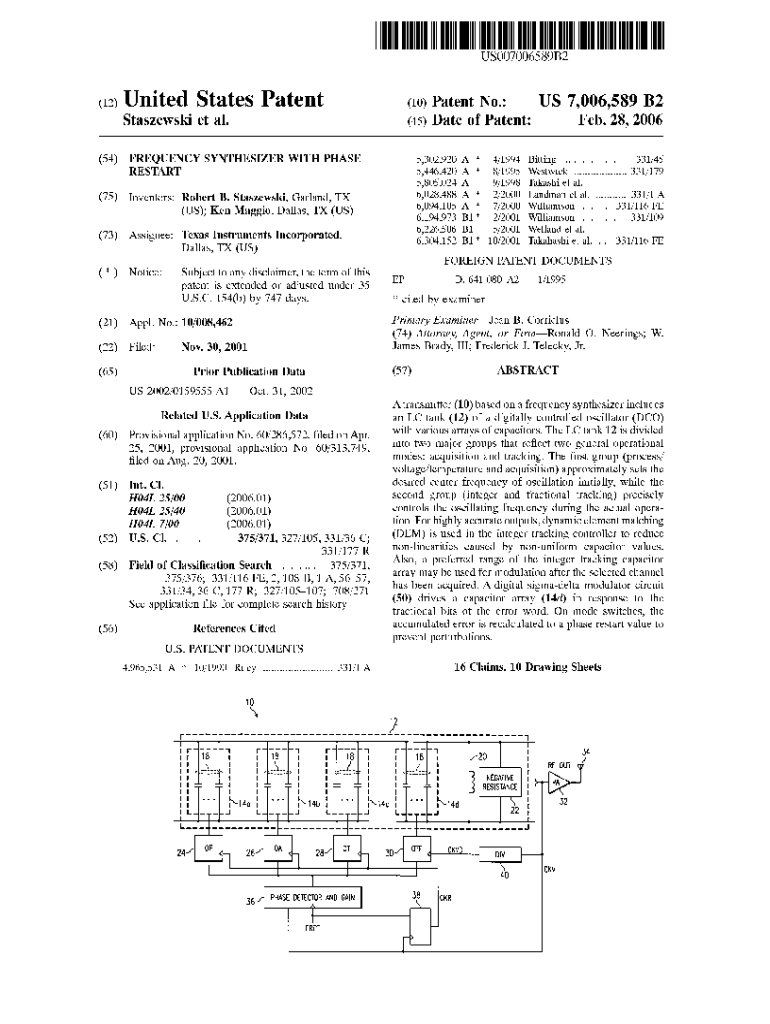 Fillable Online RBS Issued US Patents - Robert Bogdan Staszewski's Fax ...