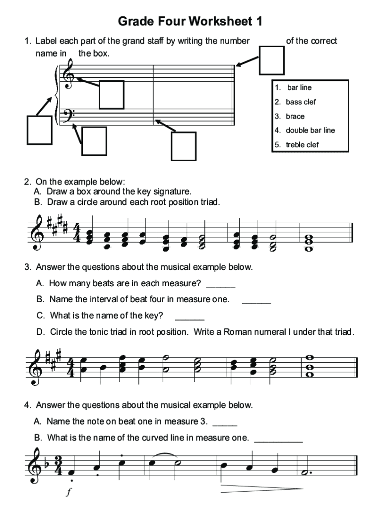 Fillable Online Label the Parts of the Staff - Label the Staff ...