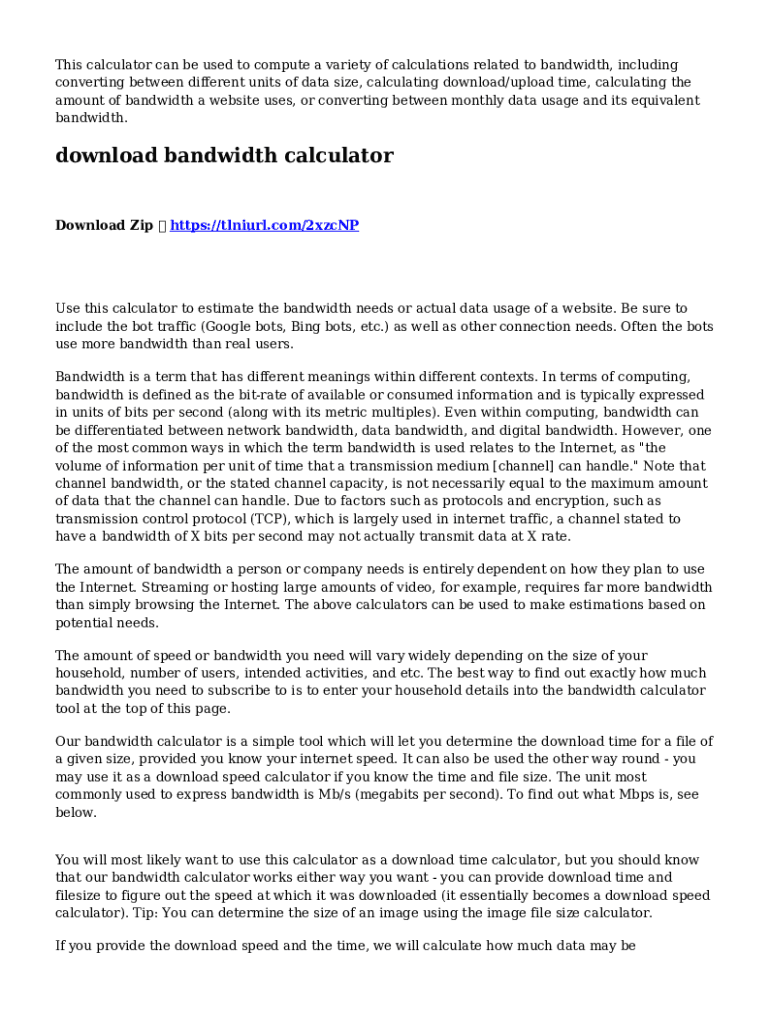 Fillable Online How do you calculate the data rate from bandwidth? Fax ...