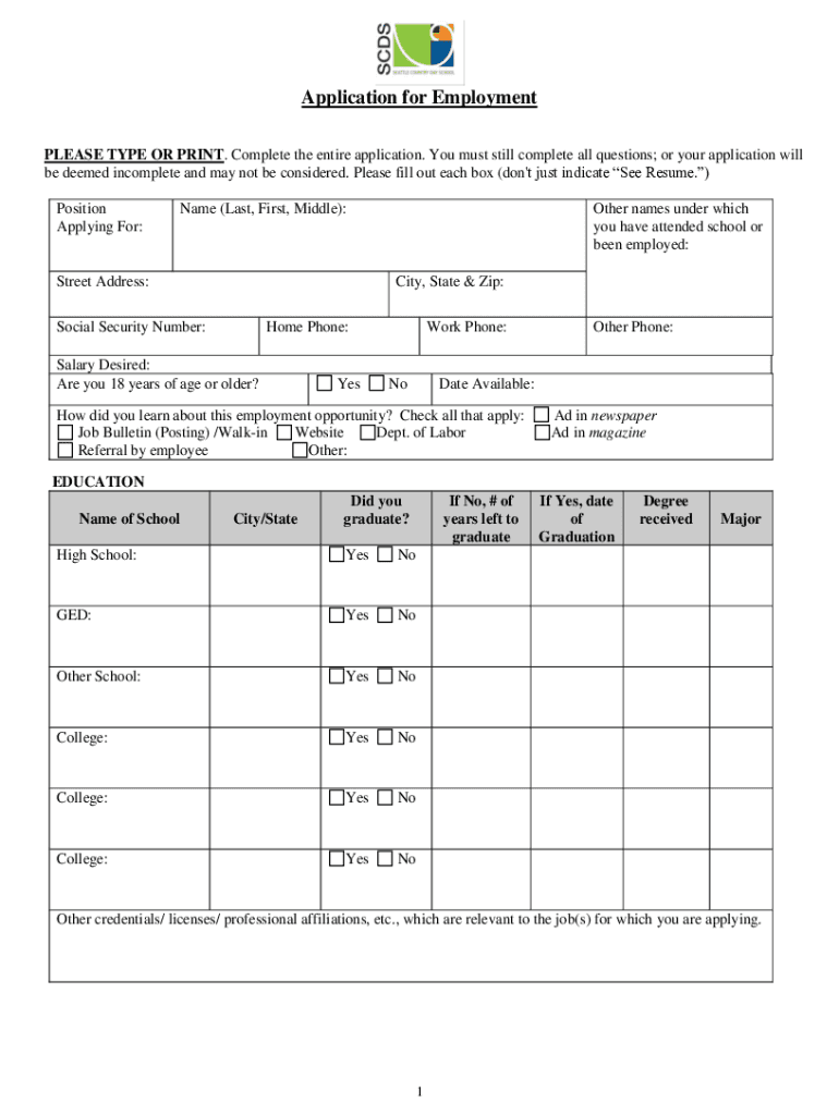Fillable Online Incomplete Employment Application - HR & Recruiting ... Fax Email Print - pdfFiller