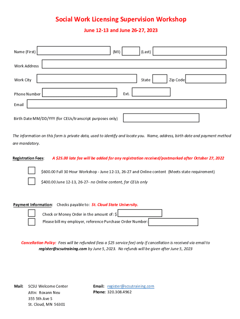 Fillable Online Master's Social Work Licensing Guide Fax Email Print ...