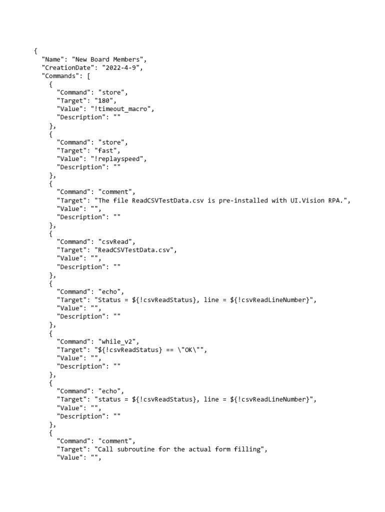 Fillable Online Ui.Vision-Setup new board members.txt - Notepad Fax Email Print - pdfFiller