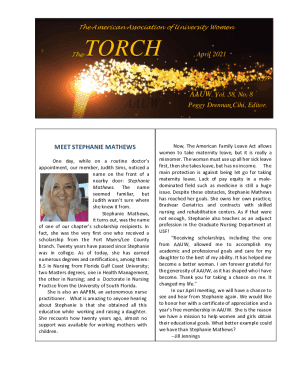 Fillable Online fmlc-fl aauw MEET STEPHANIE MATHEWS Fax Email Print ...