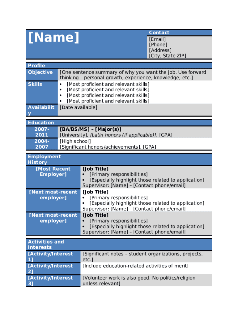 Resume Objective Examples: A Career Objective Guide Doc Template ...