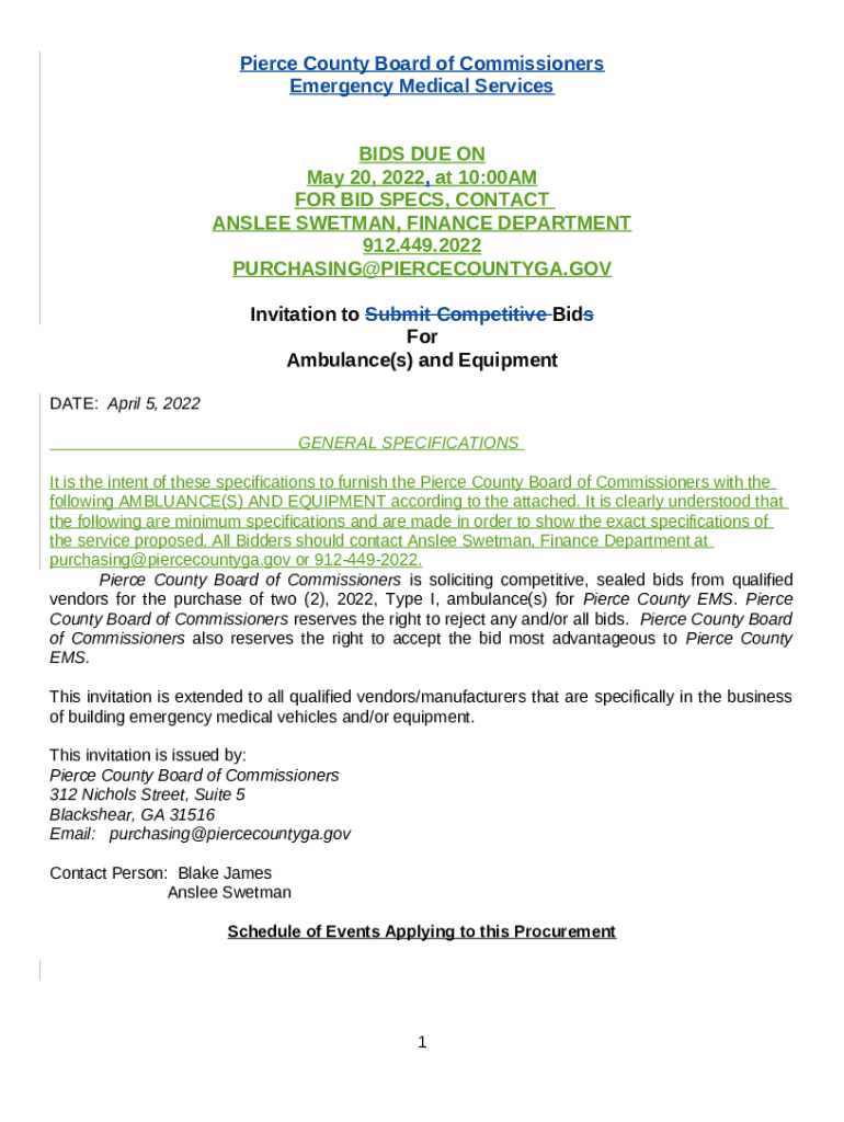 health department emergency Bids, RFP & Government ... Doc Template ...