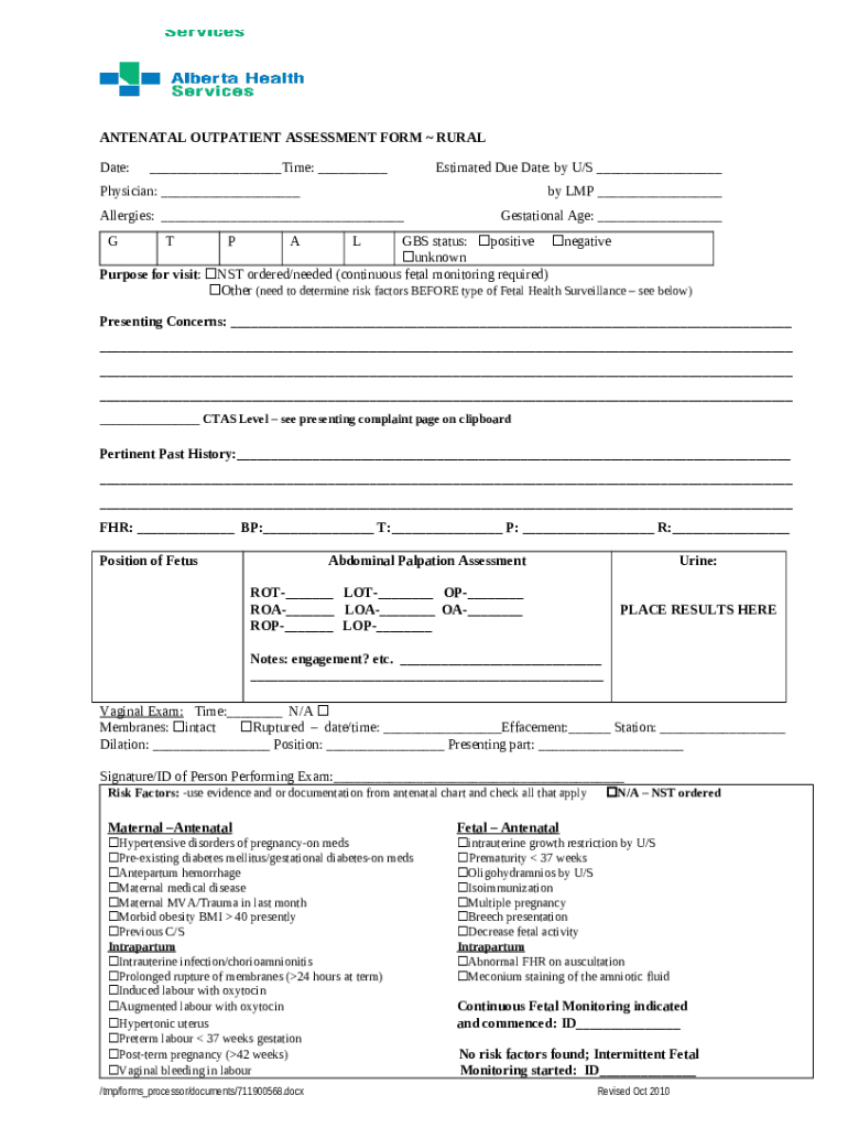 GPTPAL Assessment & Naegele's Rule NCLEX Review Doc Template | pdfFiller