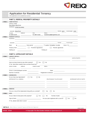 Fillable Online Ray White Rental Application Form Pdf Fax Email Print ...