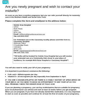 Your First Prenatal Appointment Doc Template | pdfFiller