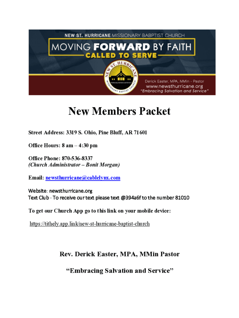 Fillable Online NewMemberPacket revised.pdf Fax Email Print - pdfFiller