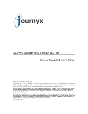 Fillable Online Journyx: Employee Time Tracking System for Accounting ...
