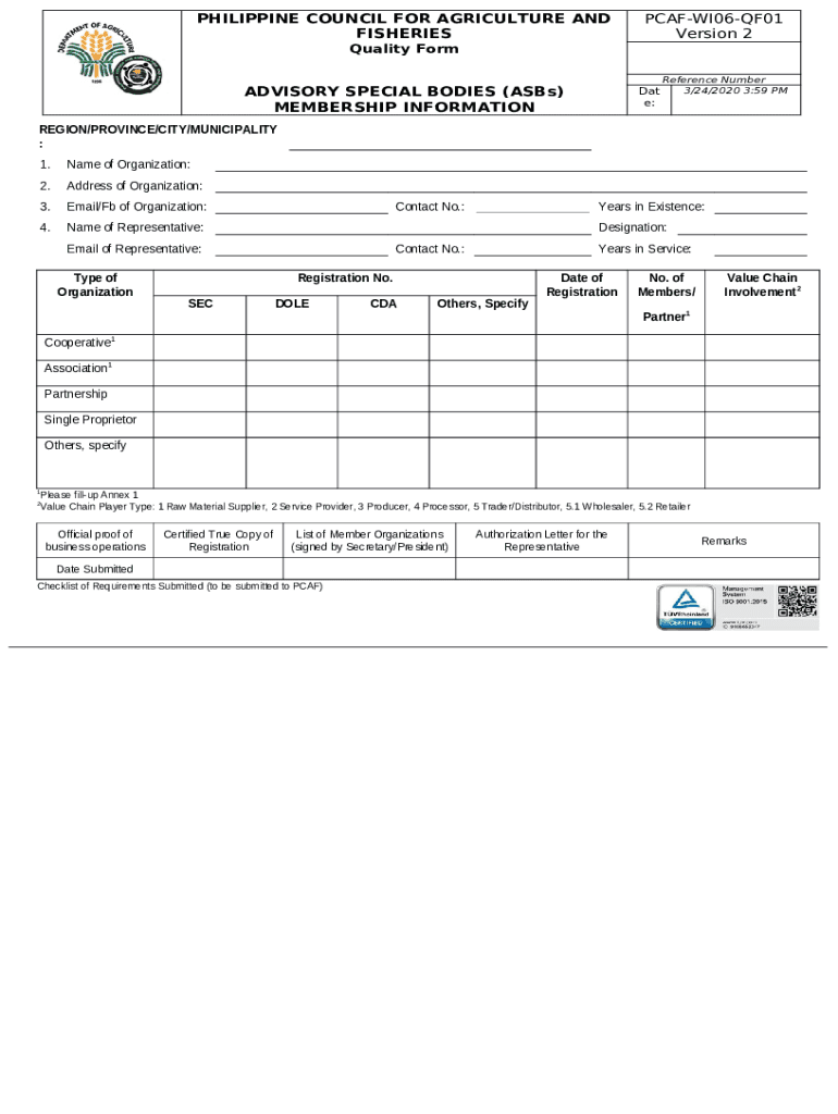 annex 2 - Philippine Council for Agriculture and Fisheries - Doc ...